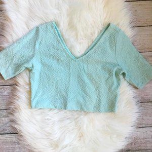 Divided Tops | Comfortable Pastel Blue Crop Top | Poshmark